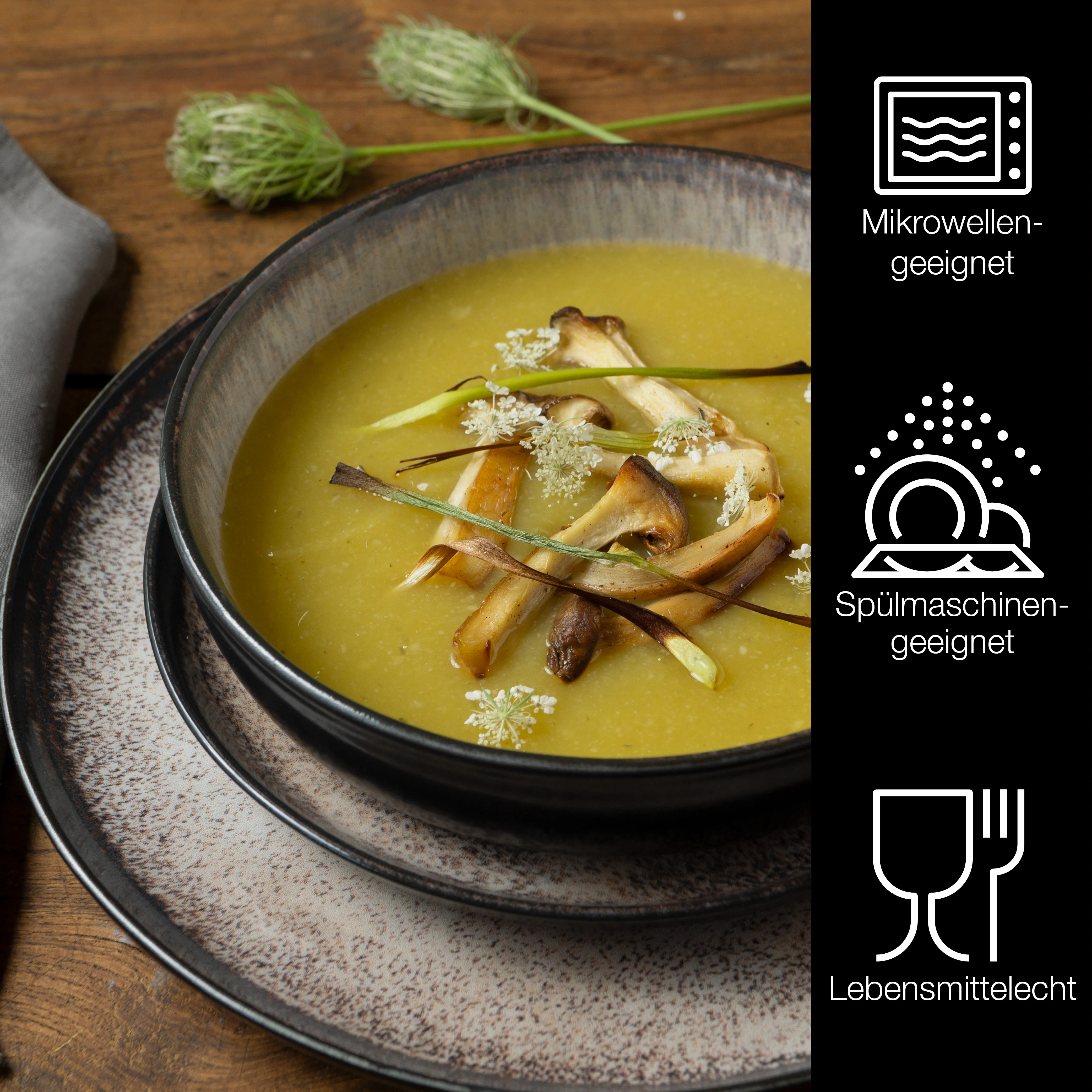 Moritz & Moritz Geschirr Set 6 Personen | 18-teilig Beige