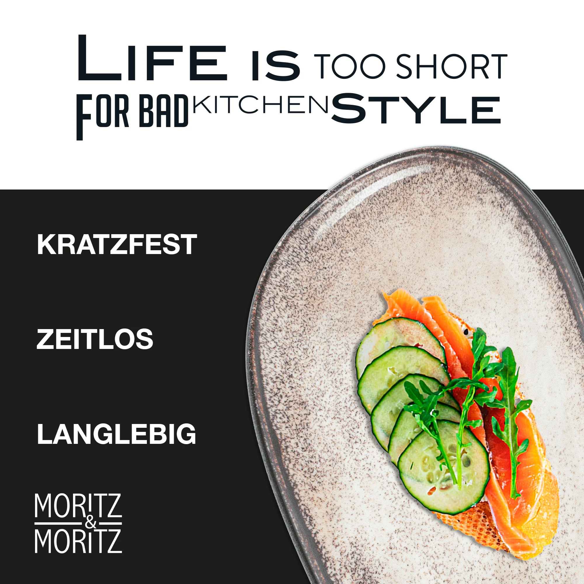 Moritz & Moritz VIDA Servierteller Beige 2-teilig